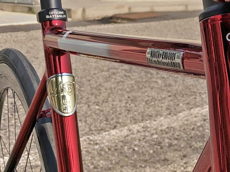 バッタリンから40周年記念Battaglin Power+ EVOが登場 スチールフレームの美しさは芸術品だ | ロードバイクはやめられない