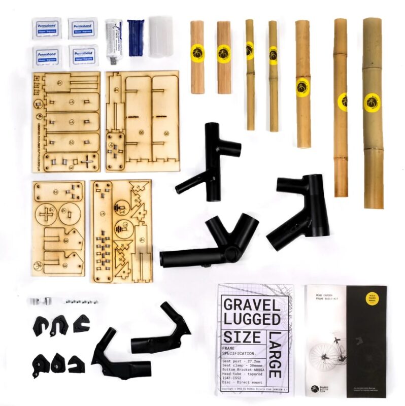 bamboo bicycle clubの竹フレームで自作できるGravel Lugged Frame Build Kit | ロードバイクは ...