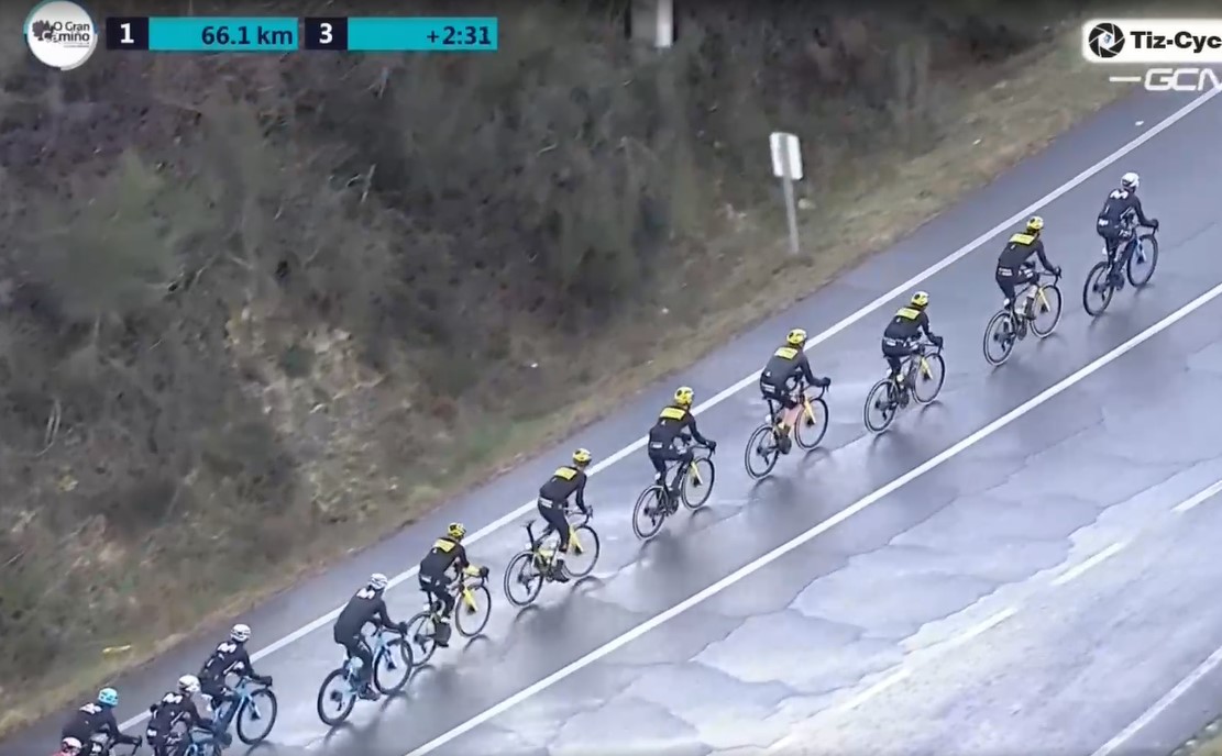 2023 オー グラン・カミノ第1ステージ 大雪の中、ツール覇者ヨナス・ヴィンゲコーの走りは? | ロードバイクはやめられない